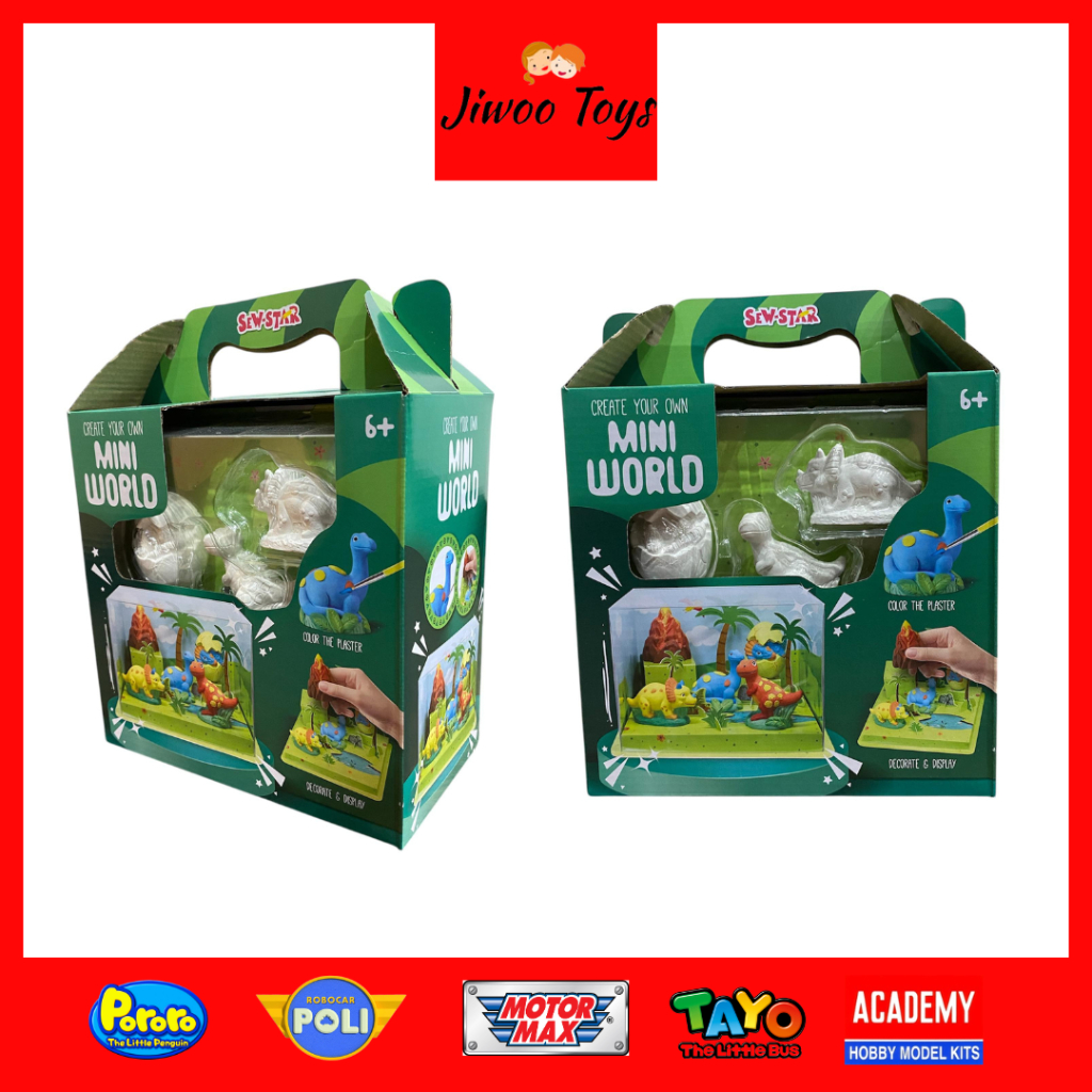 Jual Painting Dinosaurus Mewarnai Melukis Patung Create Your Own Mini ...