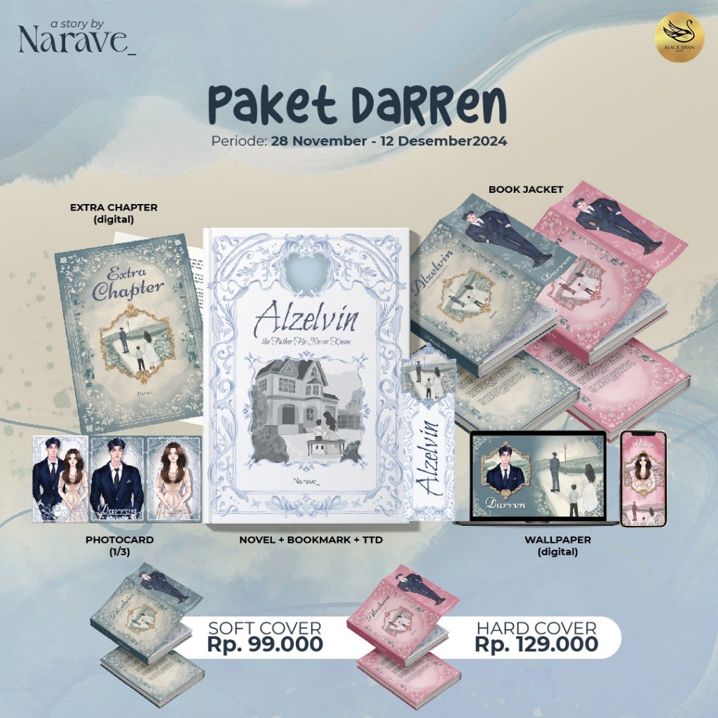 Jual Novel Alzelvin + Naravc Black Swan Books Novelwattpad | Shopee ...