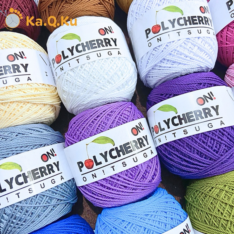 Jual BENANG RAJUT POLYCHERRY ONITSUGA 1 ROLL | Shopee Indonesia