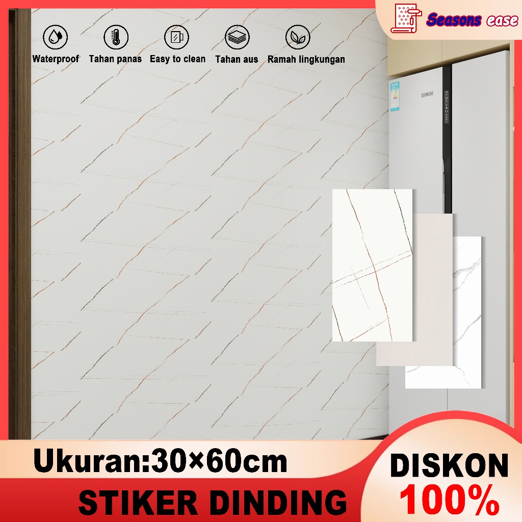 Jual Seasons Ease-100% Asli Wall sticker Dinding wallpaper kamar tidur ...