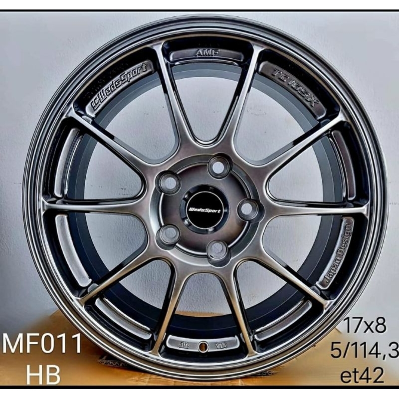 Jual Velg tc105 ring 17 lebar 8 et 42 pcd 5x114 | Shopee Indonesia