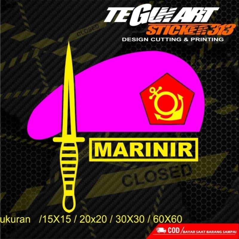 Jual STICKER CUTTING MARINIR TNI AL | Shopee Indonesia