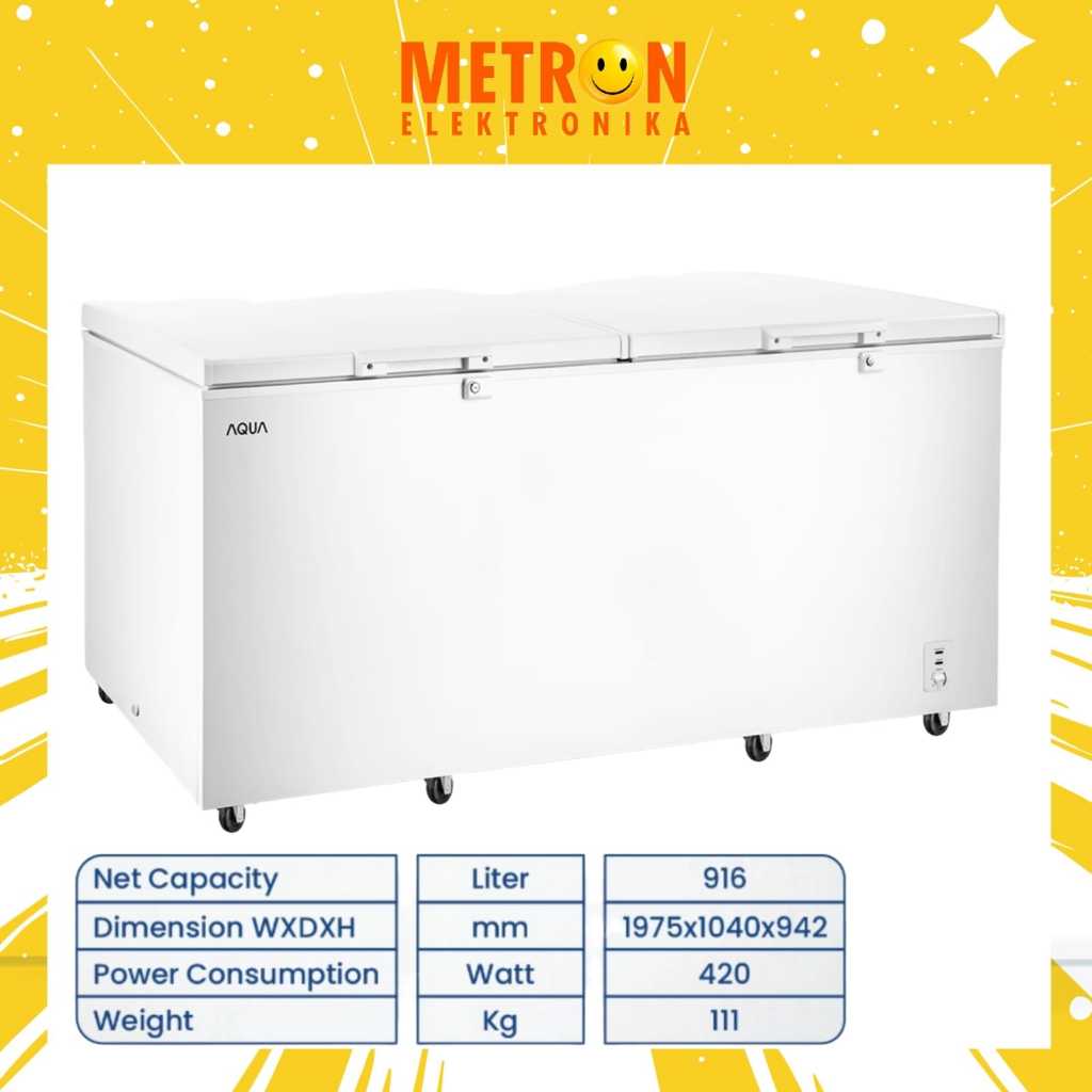Jual AQUA AQF 980 GC - FREEZER BOX 980LTR | Shopee Indonesia