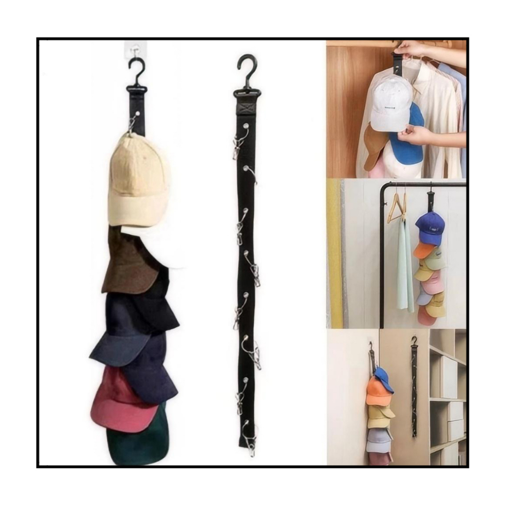 Jual 8 Kait Rak Topi Hook Gantung Di Belakang Pintu Rak Topi Display ...