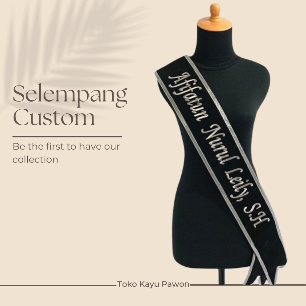 Jual SELEMPANG WISUDA CUSTOM NAMA | GRADUATION SASH | BORDIR CUSTOM ...