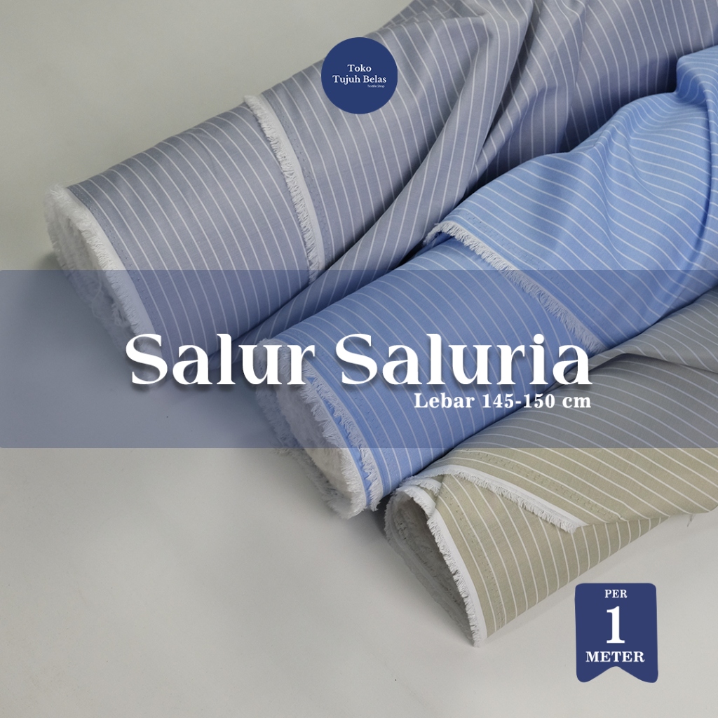 Jual Toko17 SALURIA PER 1 METERAN kain eceran bahan kemeja, gamis ...