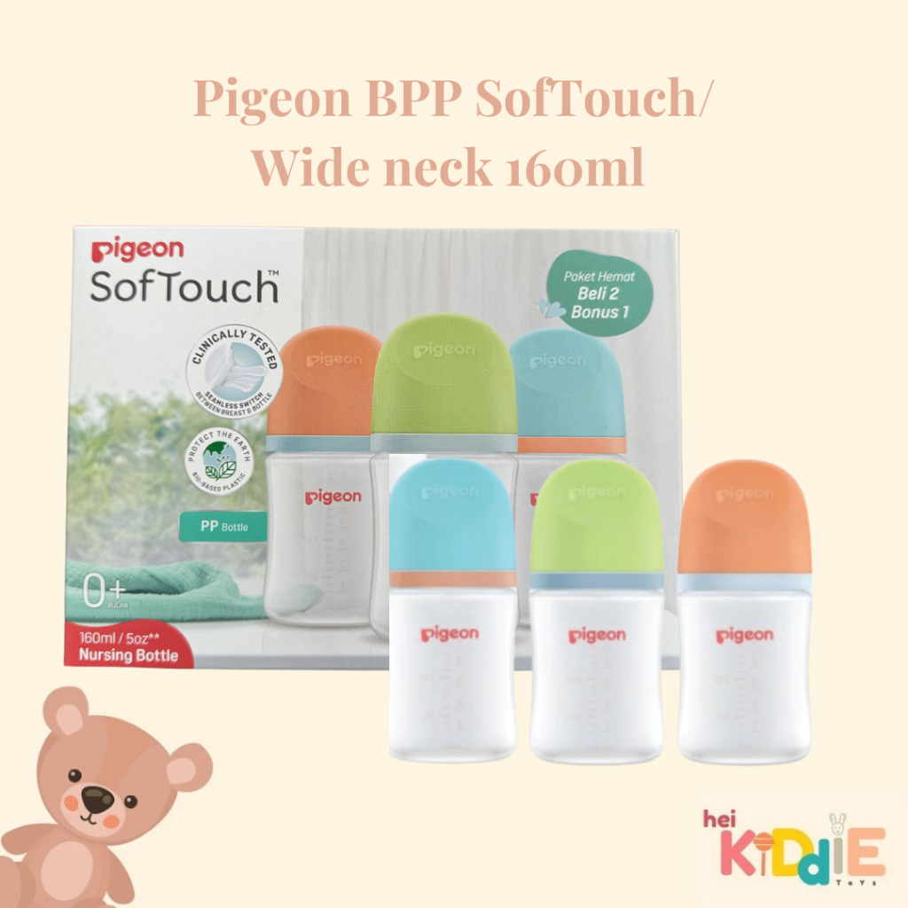 Jual Botol Pigeon BPP SofTouch/ Wide neck botol 160 | Shopee Indonesia