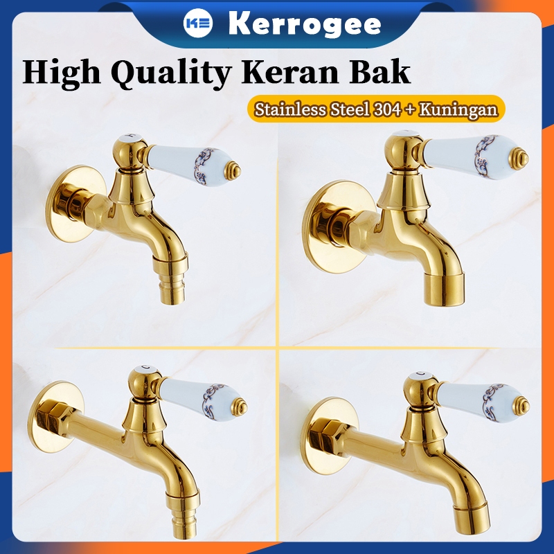 Jual Keran Bak Kuningan / Keran Tembok Dinding / Keran Taman / Bak ...