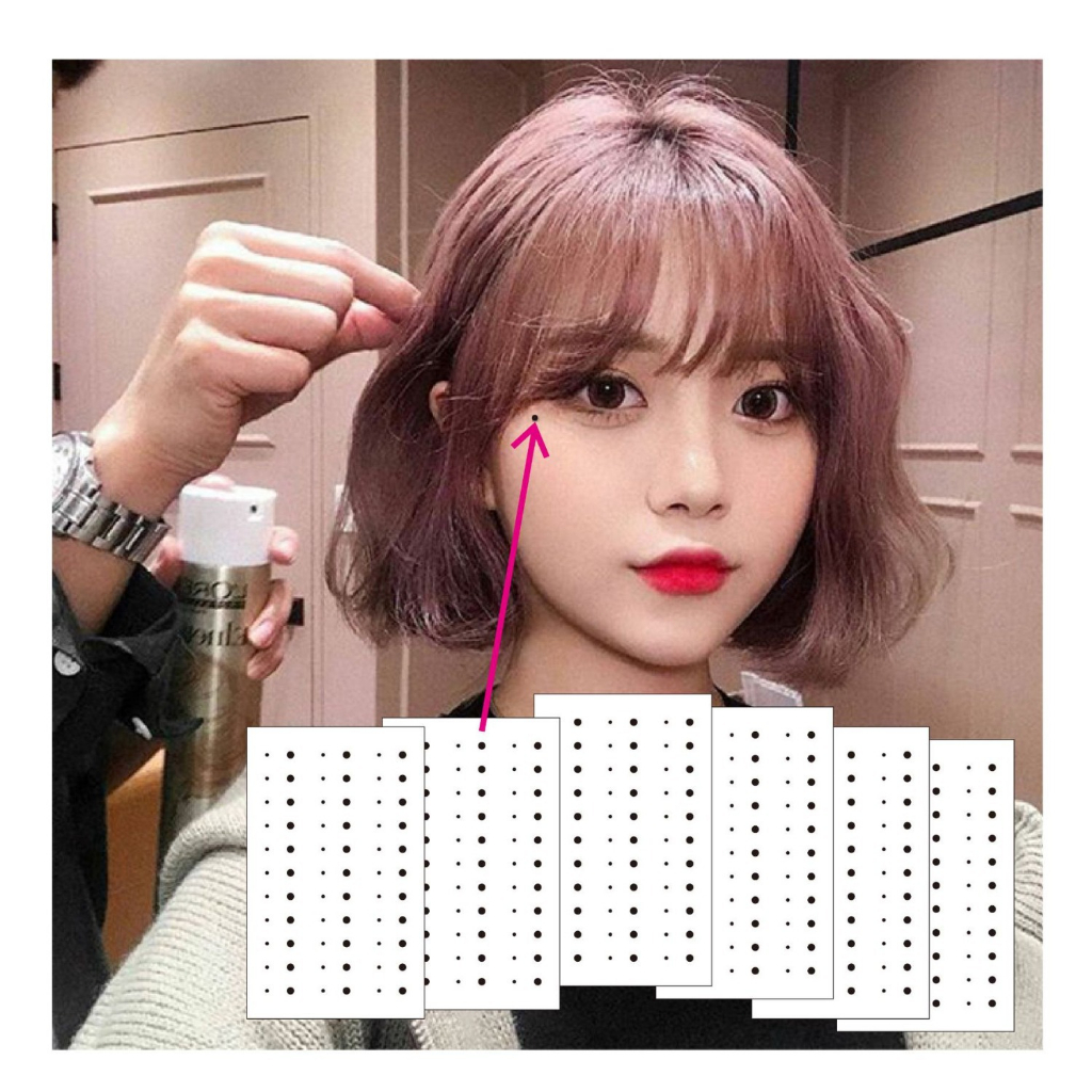 Jual Hyuna Stiker Tato Tahi Lalat Gaya Yang Sama Hitam Seksi Sudut Mata ...