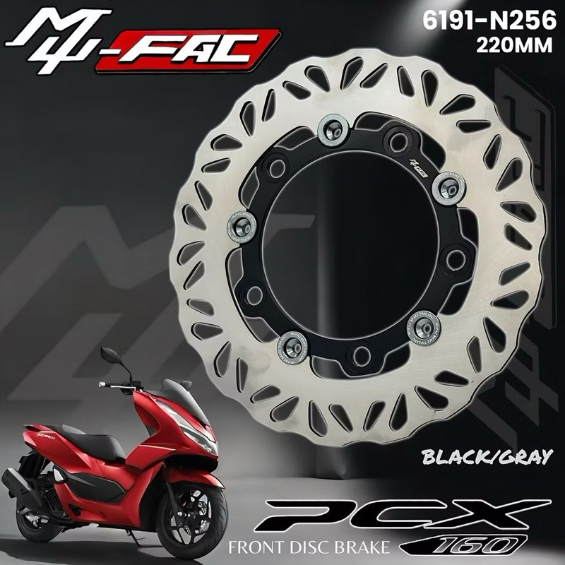 Jual DISC CAKRAM Depan PCX 160 MU-FAC N256 Floating CNC Disc Brake ...