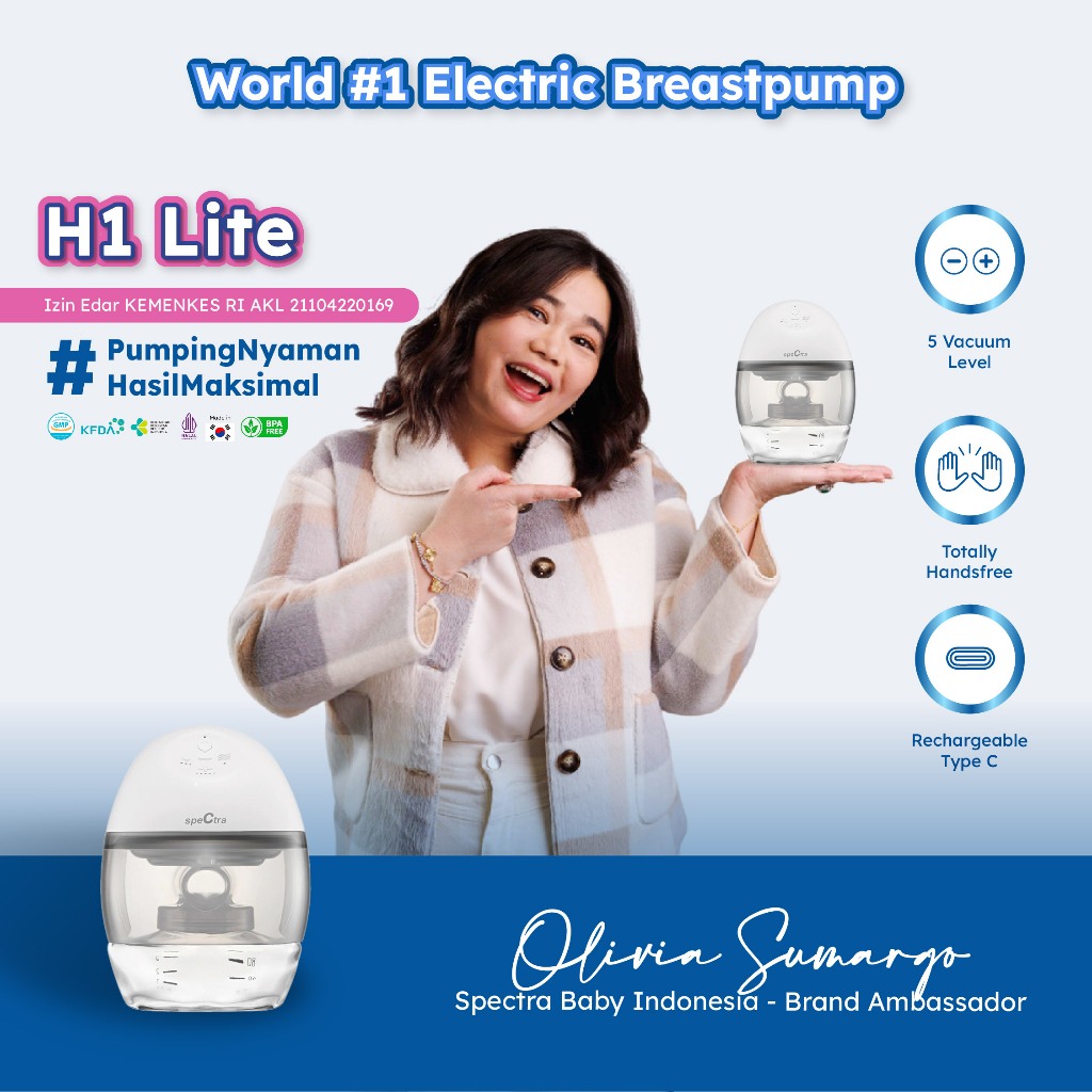 Jual Spectra H1 Lite Electric Breastpump - Pompa Asi Elektrik Single ...