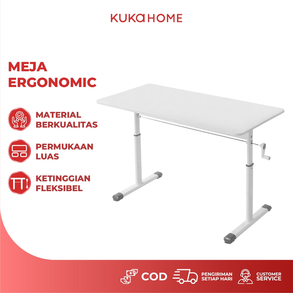 Jual KUKAHOME Meja Belajar Standing Desk Meja Laptop Adjustable Meja ...