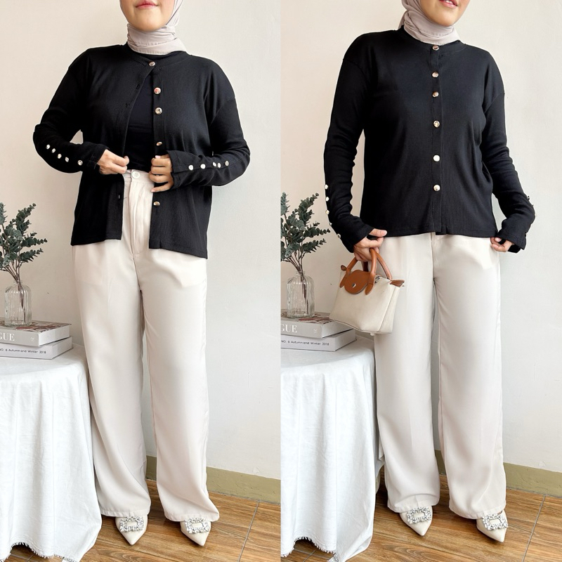 Jual Nacha - Chua Cardigan (Cardi Outer Rajut Rib Knit Atasan Wanita ...