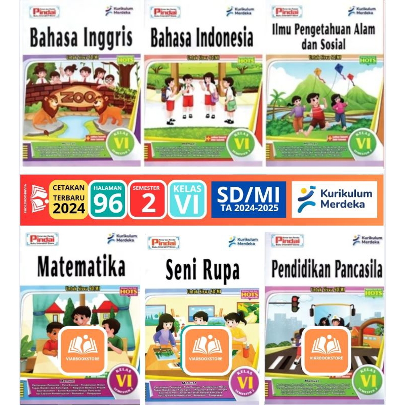 Jual LKS Pindai SD/MI Kelas 6 Semester 1-2 Kurikulum Merdeka Penerbit Arya Duta | Shopee Indonesia