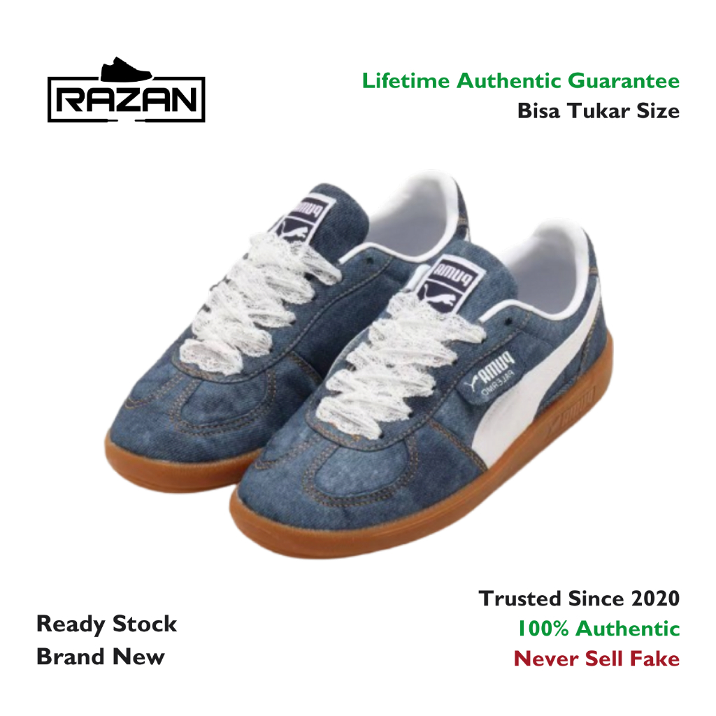Jual Puma Palermo Navy X Atmos Pink 100% Authentic Original | Shopee ...