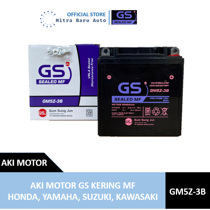 Jual Aki Motor Honda Supra Lama dan Supra X Lama SNI Kering GM5Z-3B | Shopee Indonesia