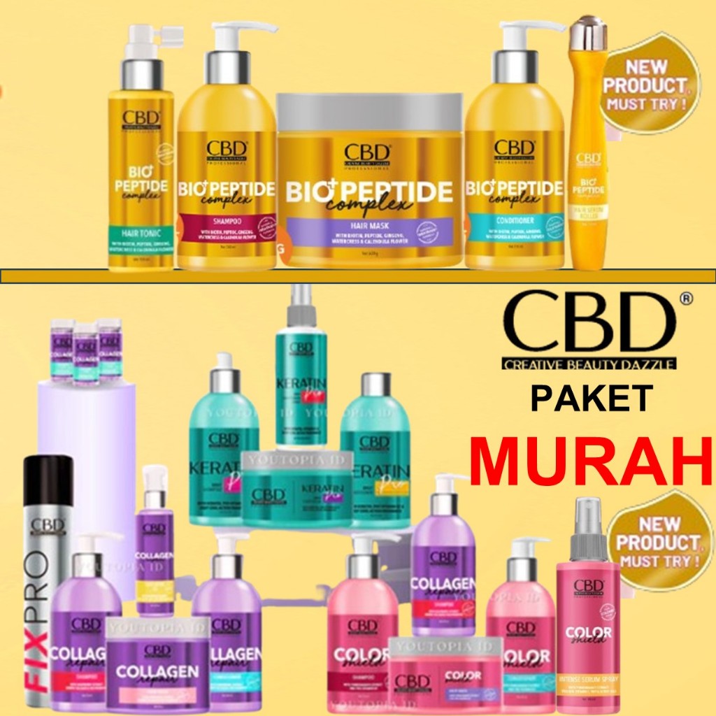 Jual Paket CBD Professional Keratin Pro Daily 250ml - FYC Color Shield Collagen Hair Mask BIO ...