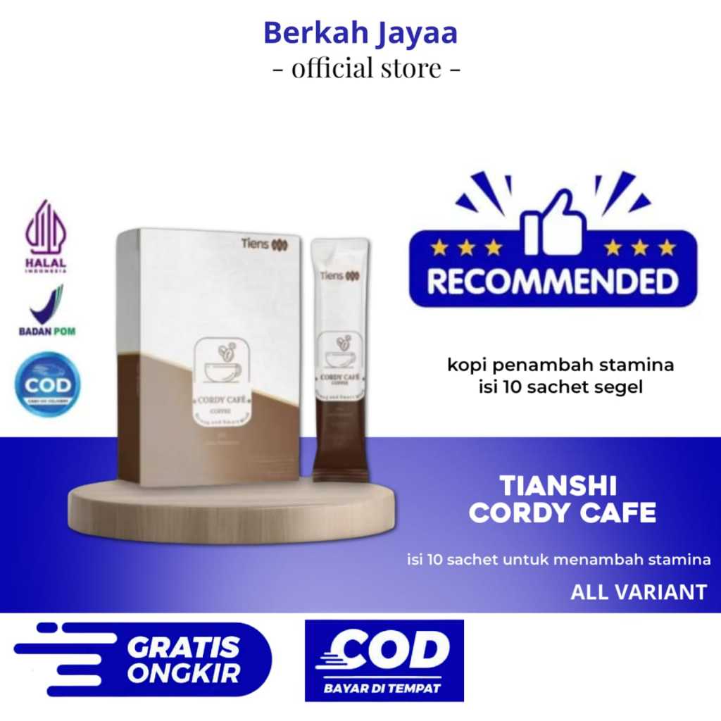 Jual CORDY CAFE Tiens Kopi Stamina Pria Tahan Lama Obat Kuat Cordyceps ...