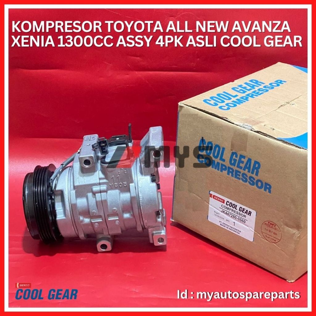 Jual COMPRESSOR AC Mobil TOYOTA All New Avanza Xenia 1300cc Veloz 4PK ...
