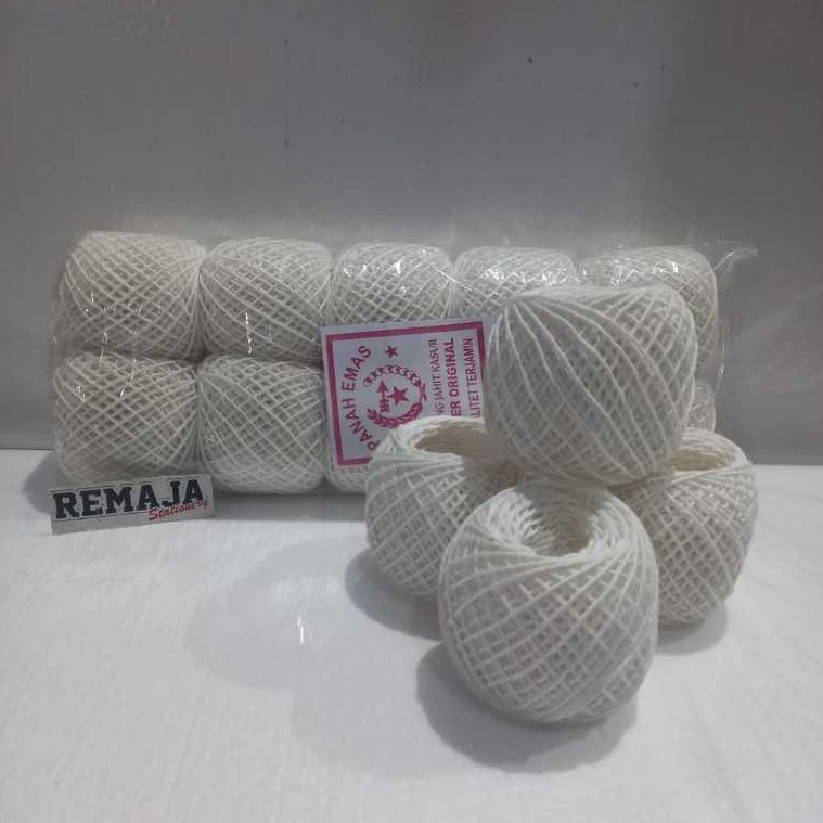 Jual Benang Kasur / Benang Wol Putih Per 1 Roll | Shopee Indonesia