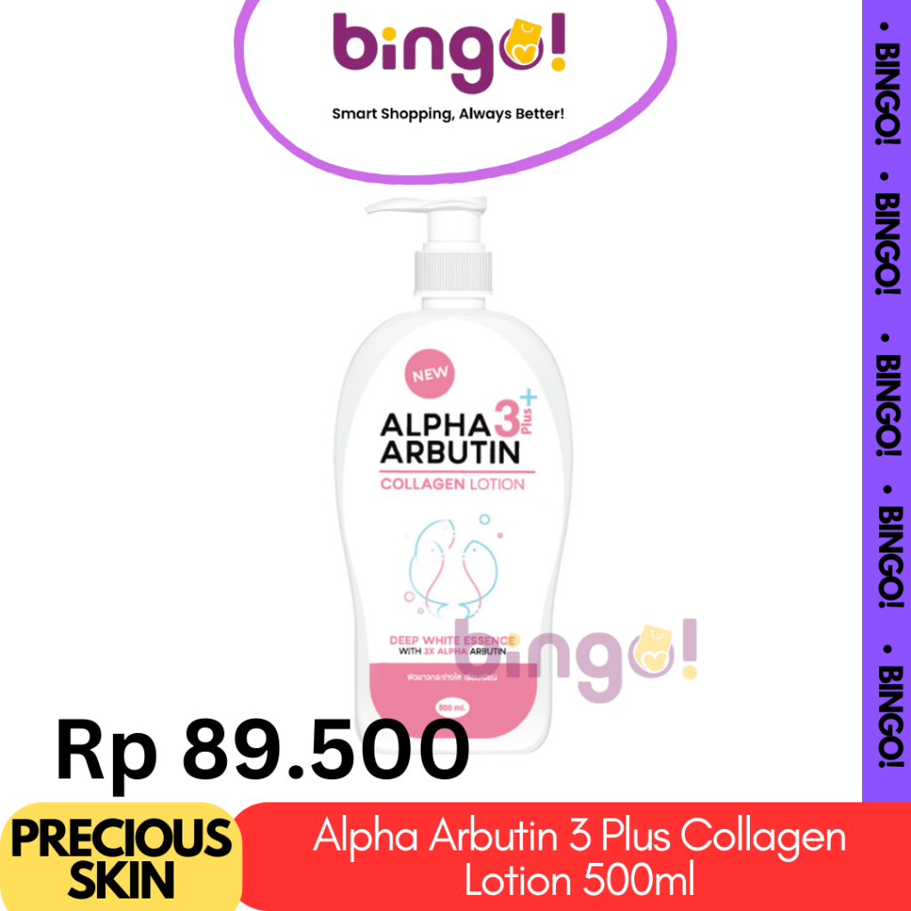 Jual Precious Skin Thailand Alpha Arbutin 3 Plus Collagen Whitening Lotion 500ml | Shopee Indonesia