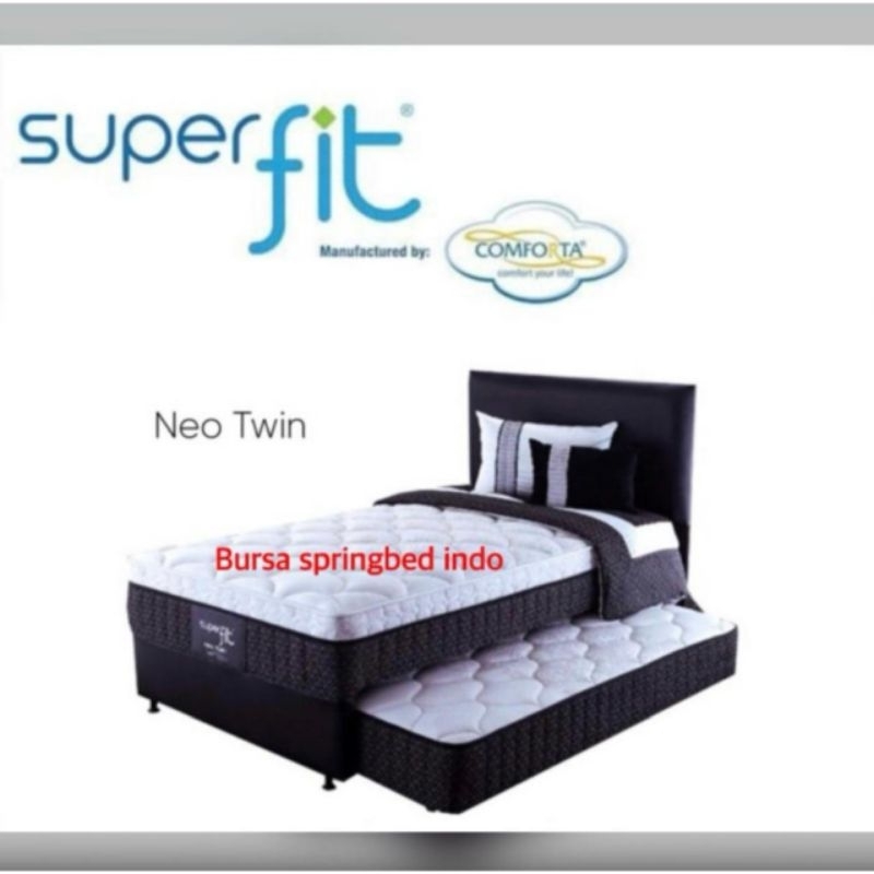 Jual comforta super fit neo twin 120 x 200 kasur spring bed full set ...