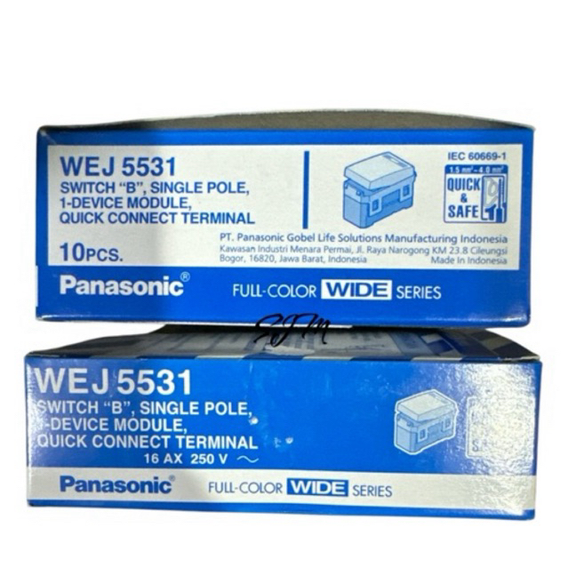 Jual PANASONIC Saklar Baru WEJ 5531 / Saklar PANASONIC Tanam | Shopee ...