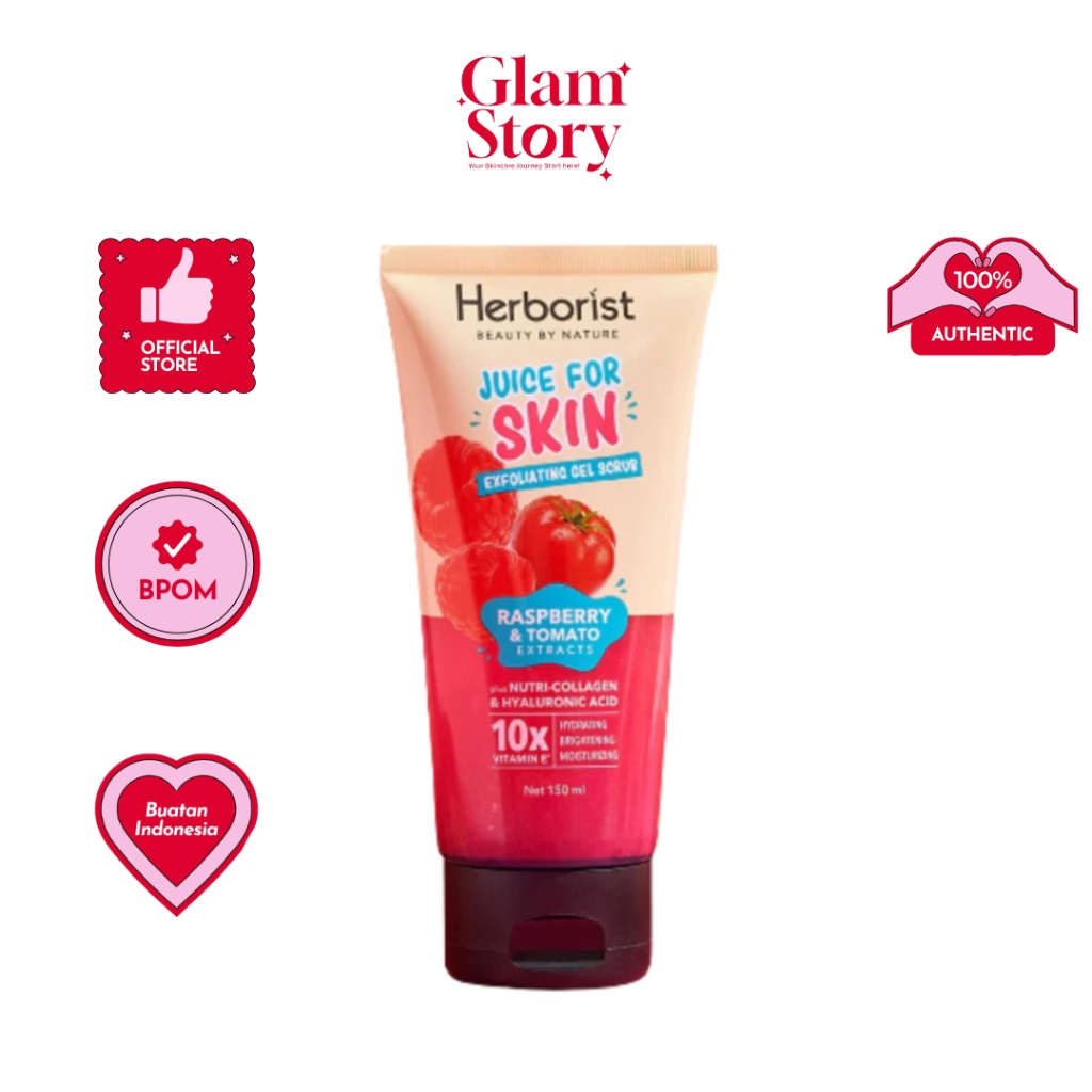 Jual Herborist Juice For Skin Exfoliating Gel Scrub - 150ml | Shopee Indonesia