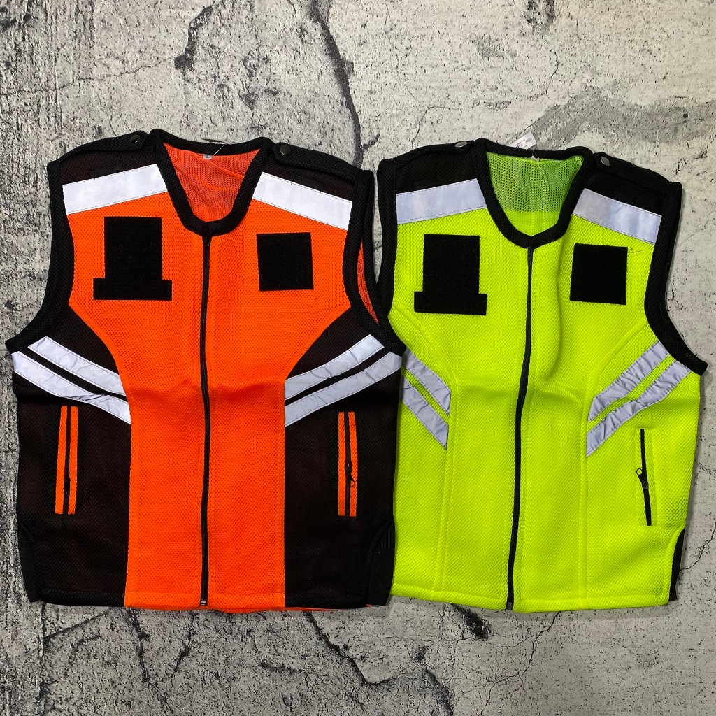 Jual Rompi Polos Jaring Super Tebal Hijau Orange untuk Proyek ...