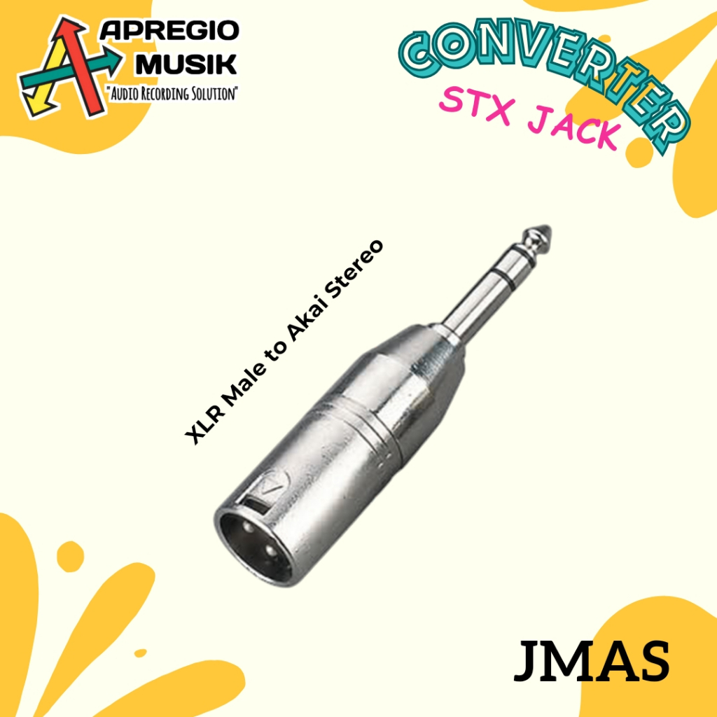 Jual STX jack converter adapter socket XLR male Female to Akai mono ...