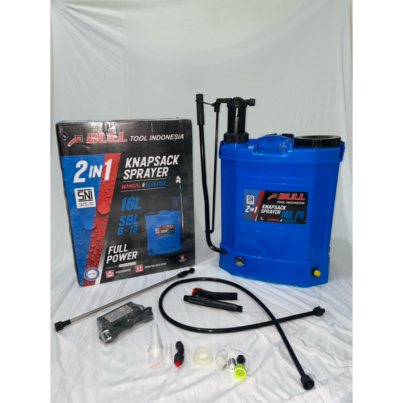 Jual Sprayer elektrik 16 liter 2IN1 bull / semprotan hama 16 liter bull ...