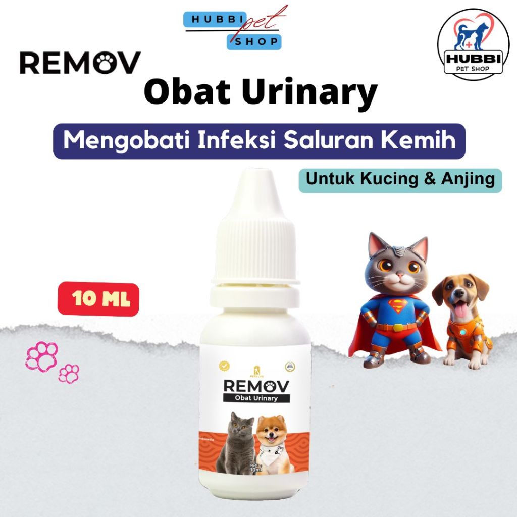 Jual Remov Obat Urinary Untuk Kucing dan Anjing 10ml | Shopee Indonesia