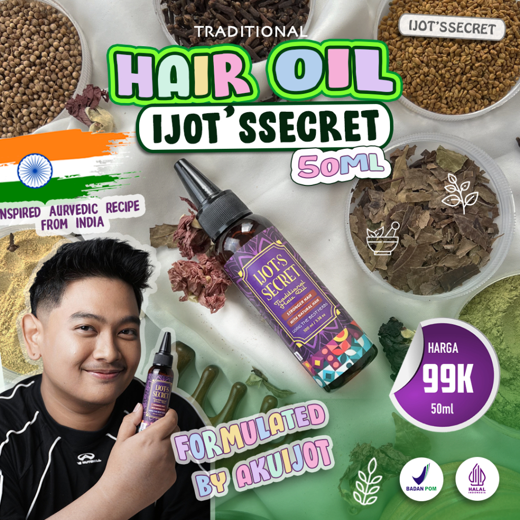 Jual [OFFICIAL] Ijot’s Secret Hair Oil solusi Rontok dan Penyubur ...