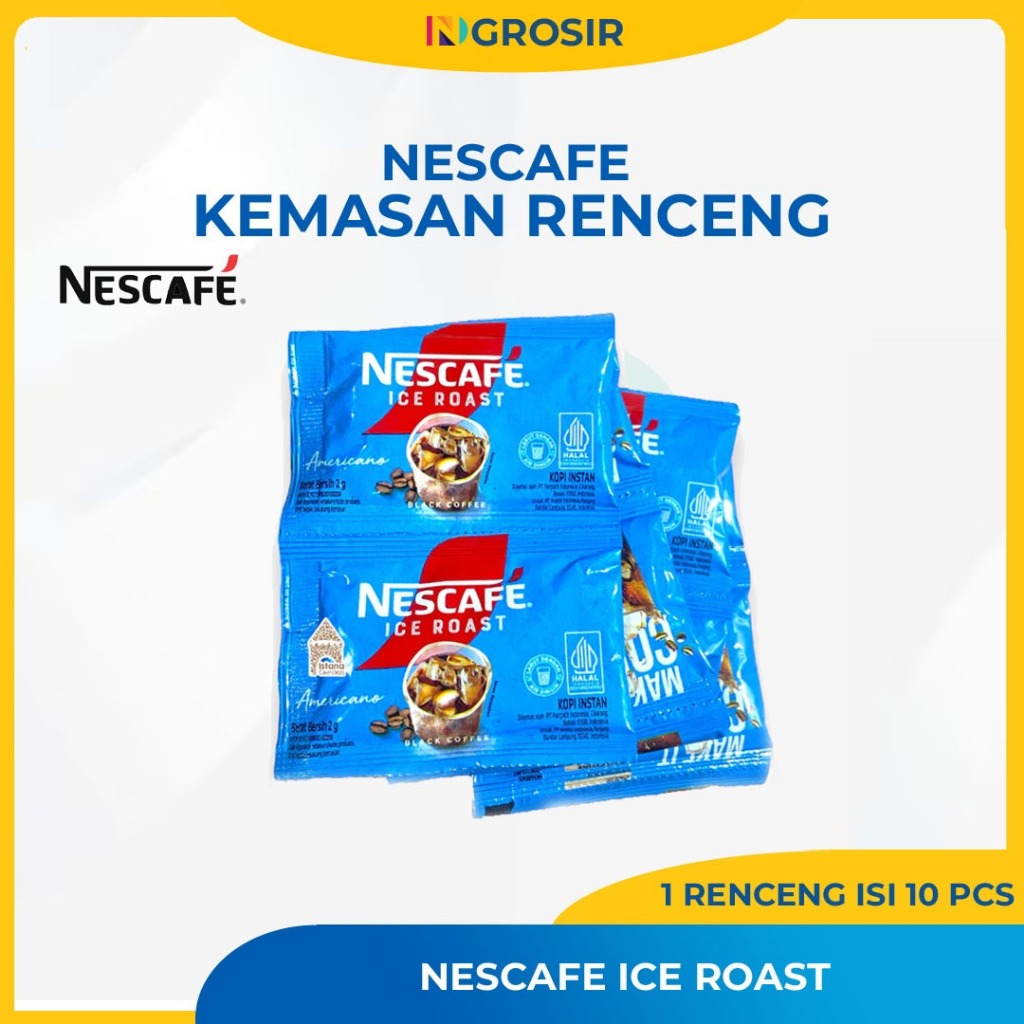 Jual Nescafe Ice Roast Americano 2gr 1 Renceng Isi 10 Sachet | Shopee ...