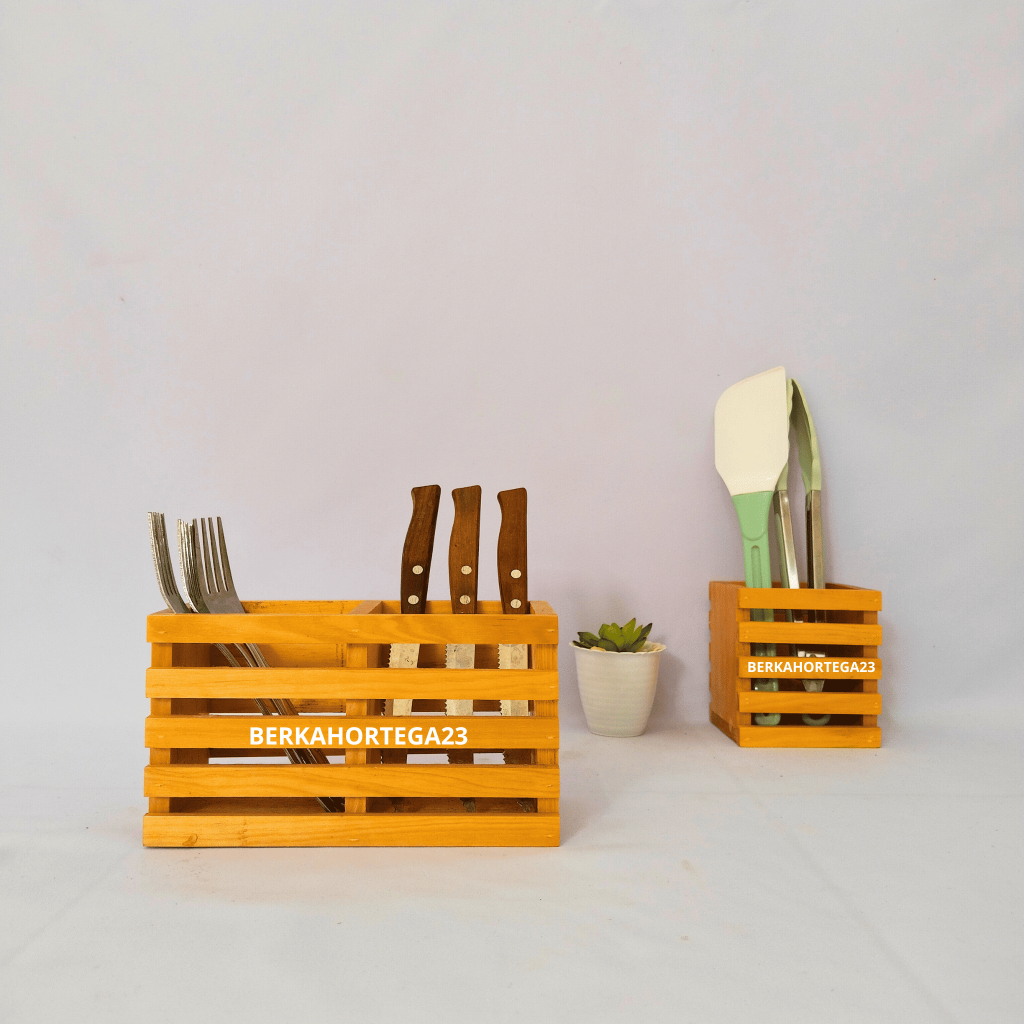 Jual Tempat Menyimpan Garpu sendok Dapur Model Ram Bahan Kayu | Shopee ...