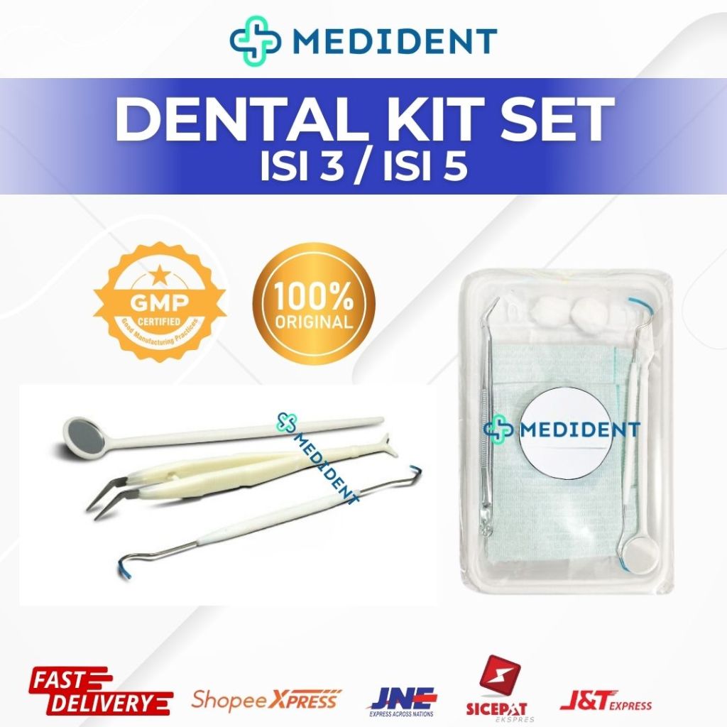 Jual Dental Kit Set / Alat Standart Disposable Dokter Gigi / Basic ...