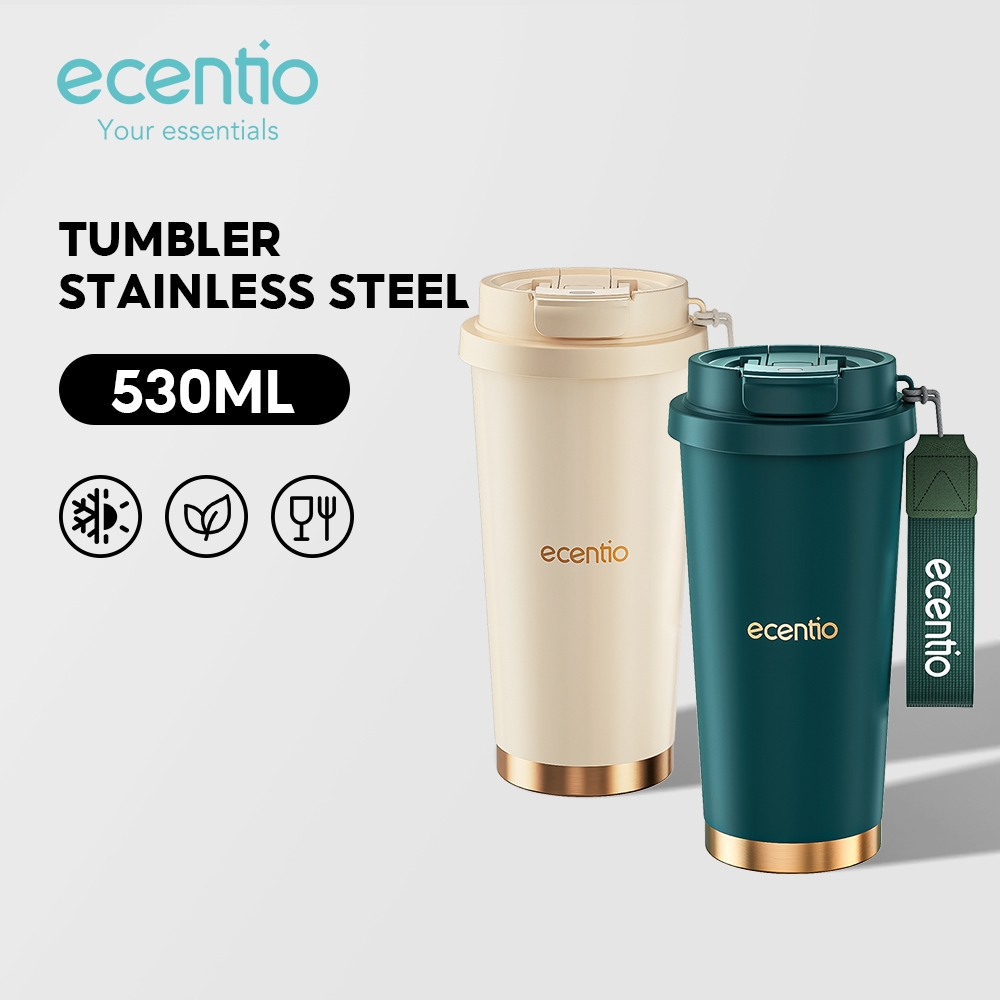 Jual ecentio tumbler minum premium tahan dingin 24 jam Botol Minum ...