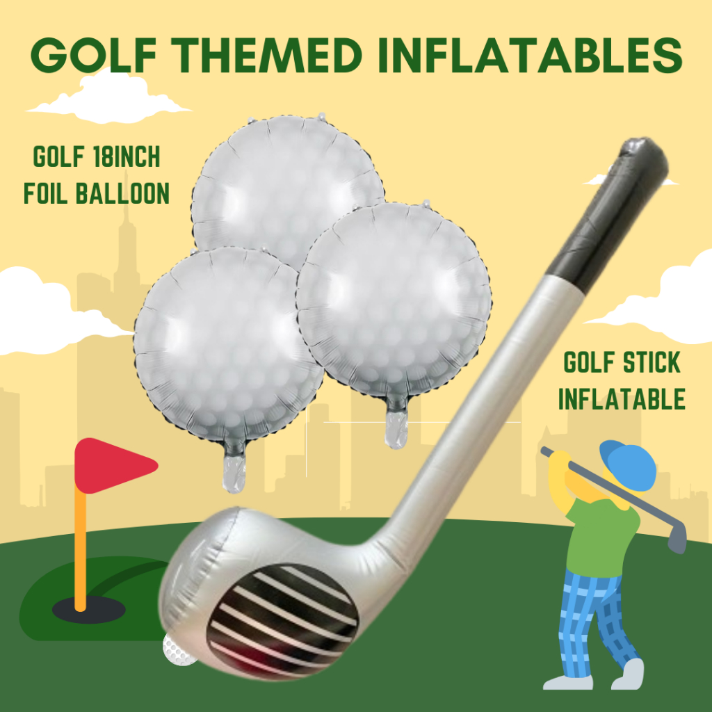 Jual Balon foil tema golf inflatables mainan pvc balloon sports ...