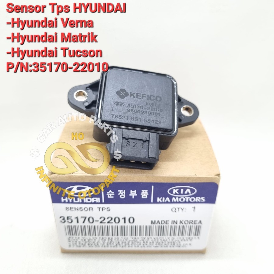 Jual SENSOR TPS GAS SENSOR THROTTLE BODY VERNA MATRIX TUCSON | Shopee ...