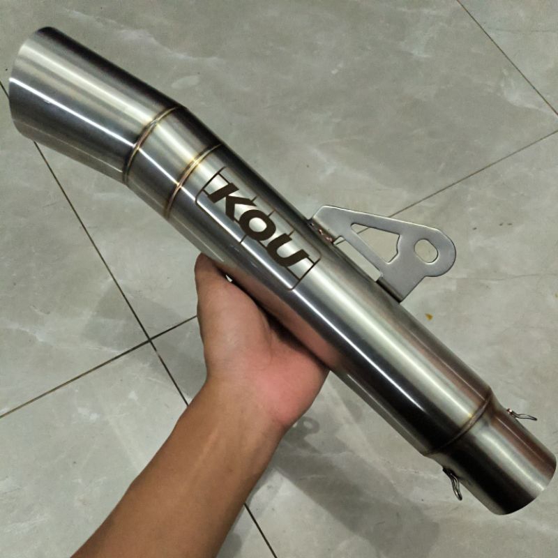 Jual KNALPOT RACING KOU NON GAS WOLL INLET 50mm SILINCER ONLY UNIVERSAL ...