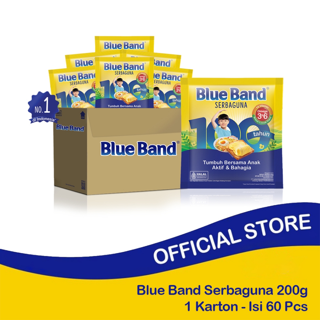 Jual Blue Band Serbaguna 200gr 1 Karton isi 60pcs | Shopee Indonesia