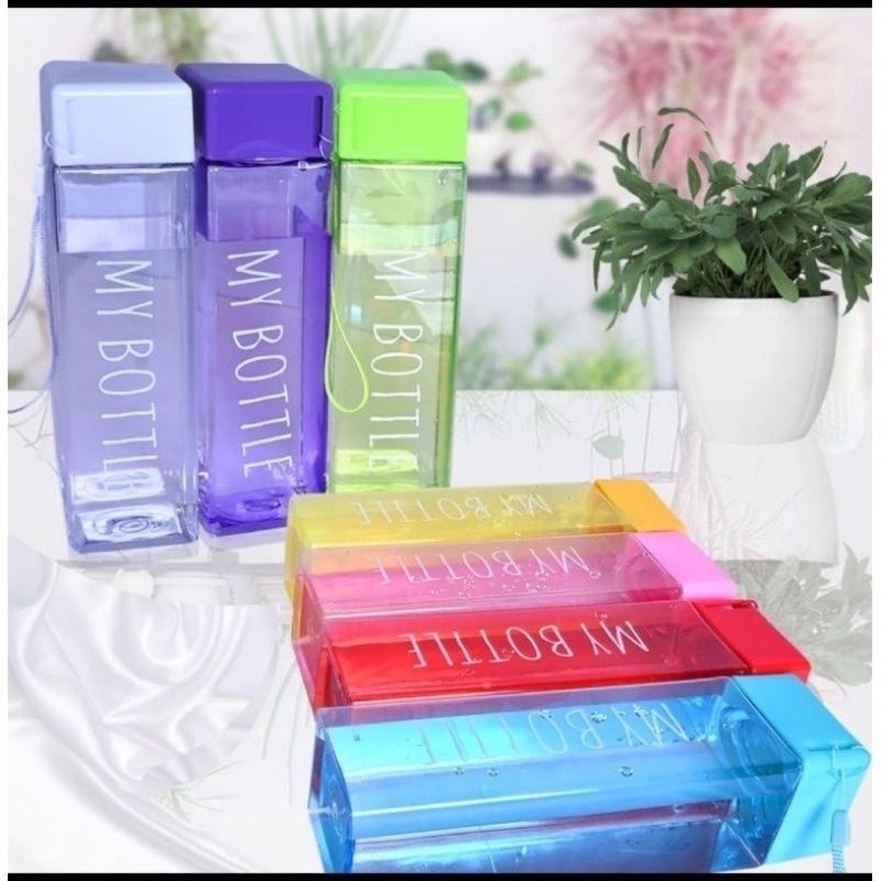 Jual my bottle kotak 500ml/botol kotak / Botol Minum KOTAK MY BOTTLE ...