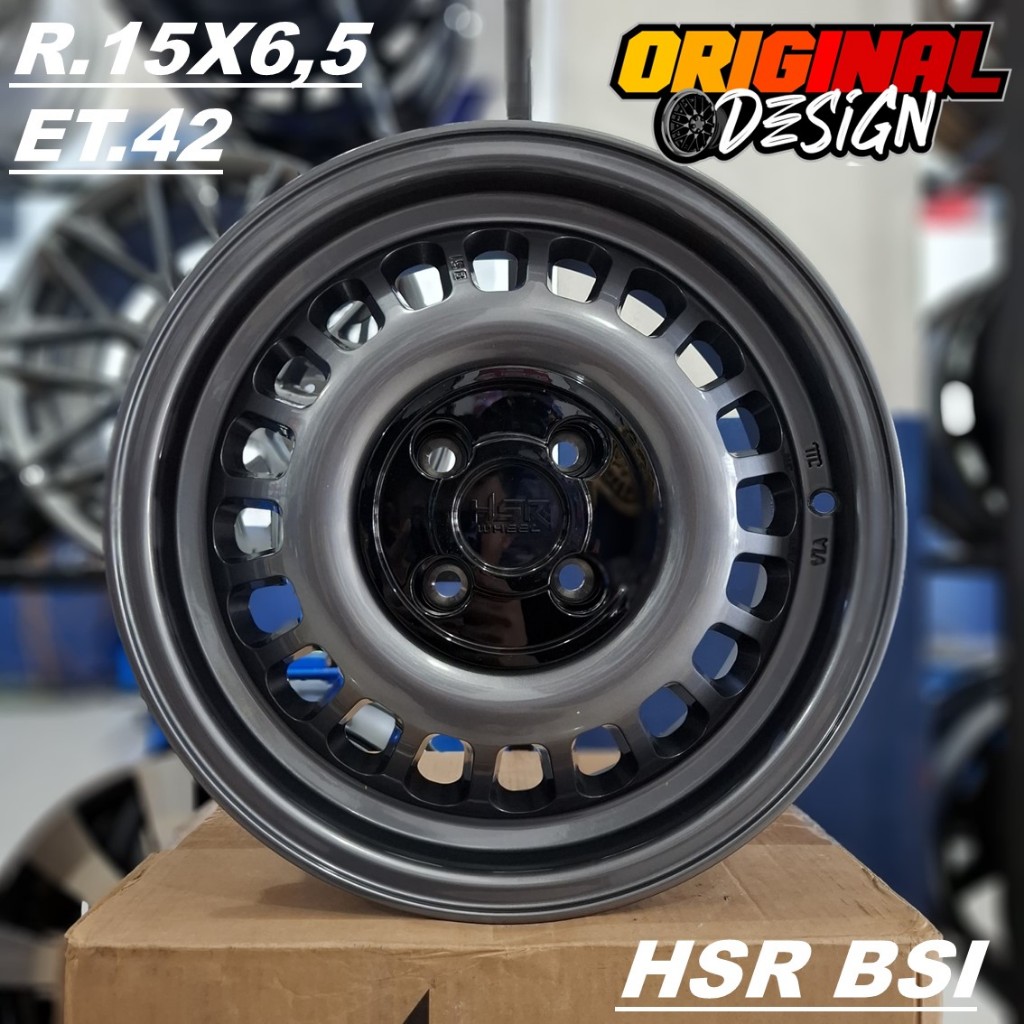 Jual Pelek racing ring 15 mobil FREED, MOBILIO, SOLUNA, model clasik VELG HSR BSI R15 warna grey ...