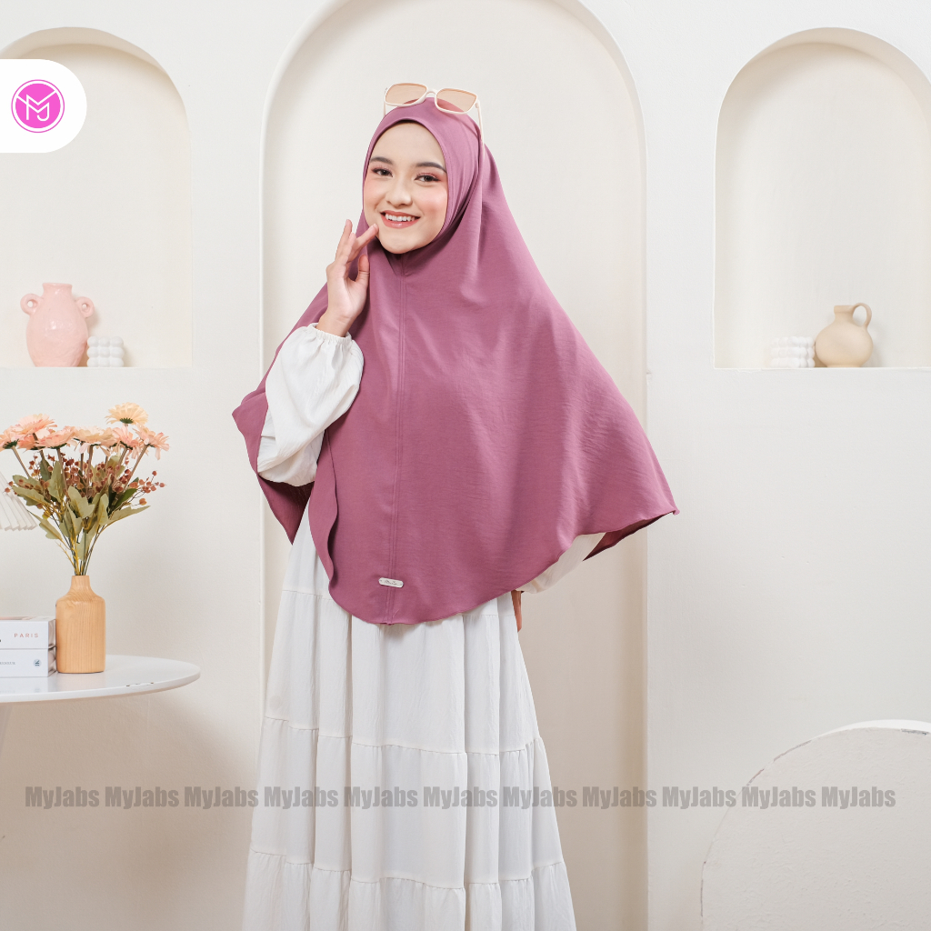 Jual Hijab Bergo Crinkle Non Pet Size XL/Bergo Instan Crinkle Airflow ...