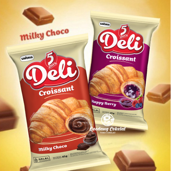 Jual 5 DAYS 5DAYS DELI CROISSANT Kroisan Roti Puff Pastry Rasa Milky ...