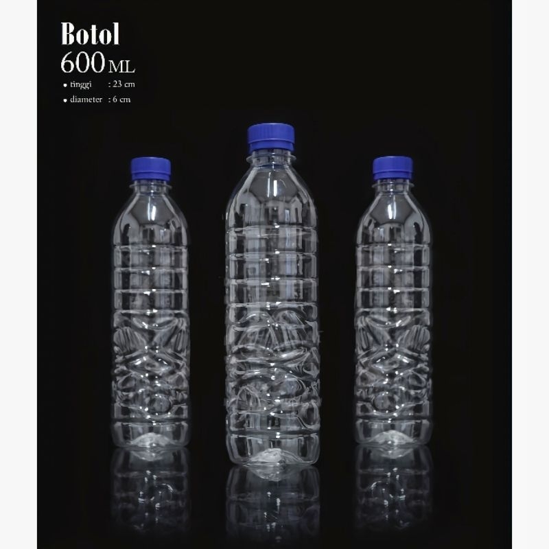 Jual Botol Mineral 600ml || Botol sinom 600ml || Botol Plastik murah ...