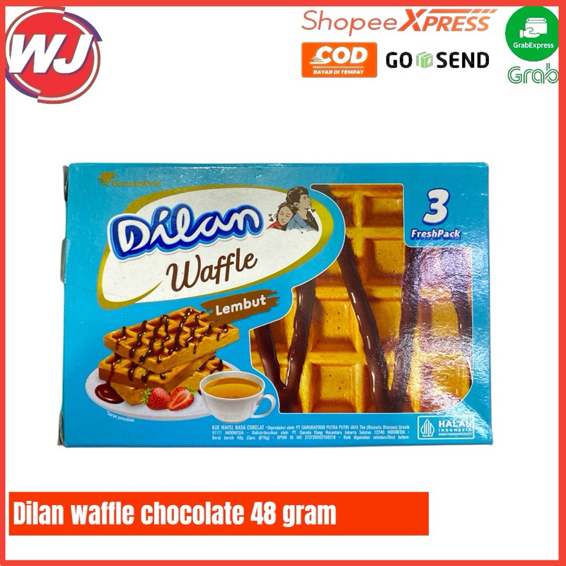 Jual DILAN WAFFLE CHOCOLATE 48 GRAM | Shopee Indonesia