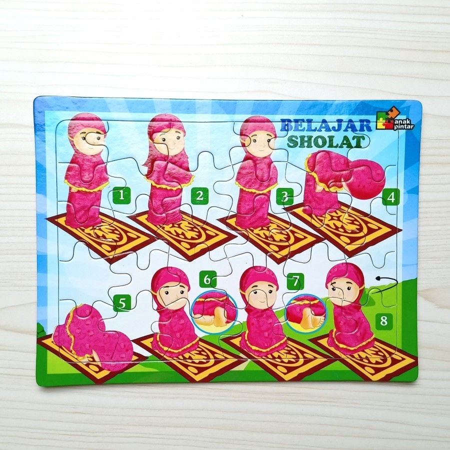 Jual Puzzle / Puzle / Pazel Tata Cara Shalat Mainna anak [Alida ...