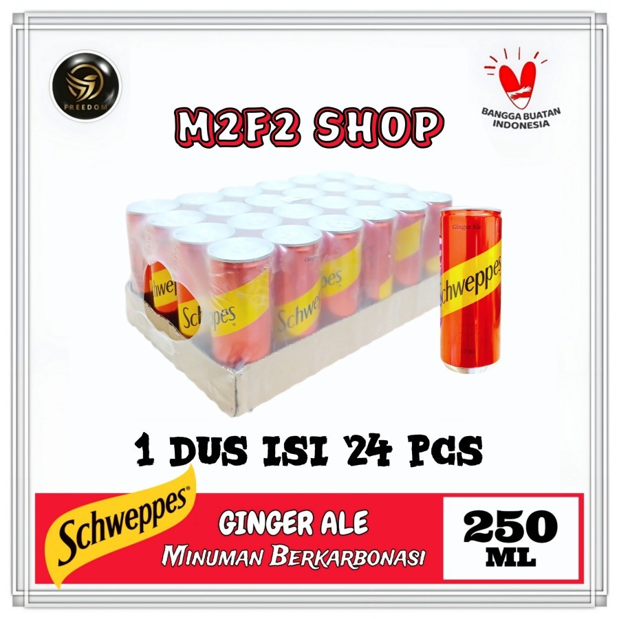 Jual Schweppes Carbonated Ginger Ale Can | Minuman Berkarbonasi Rasa Jahe Kaleng - 250 ml ...