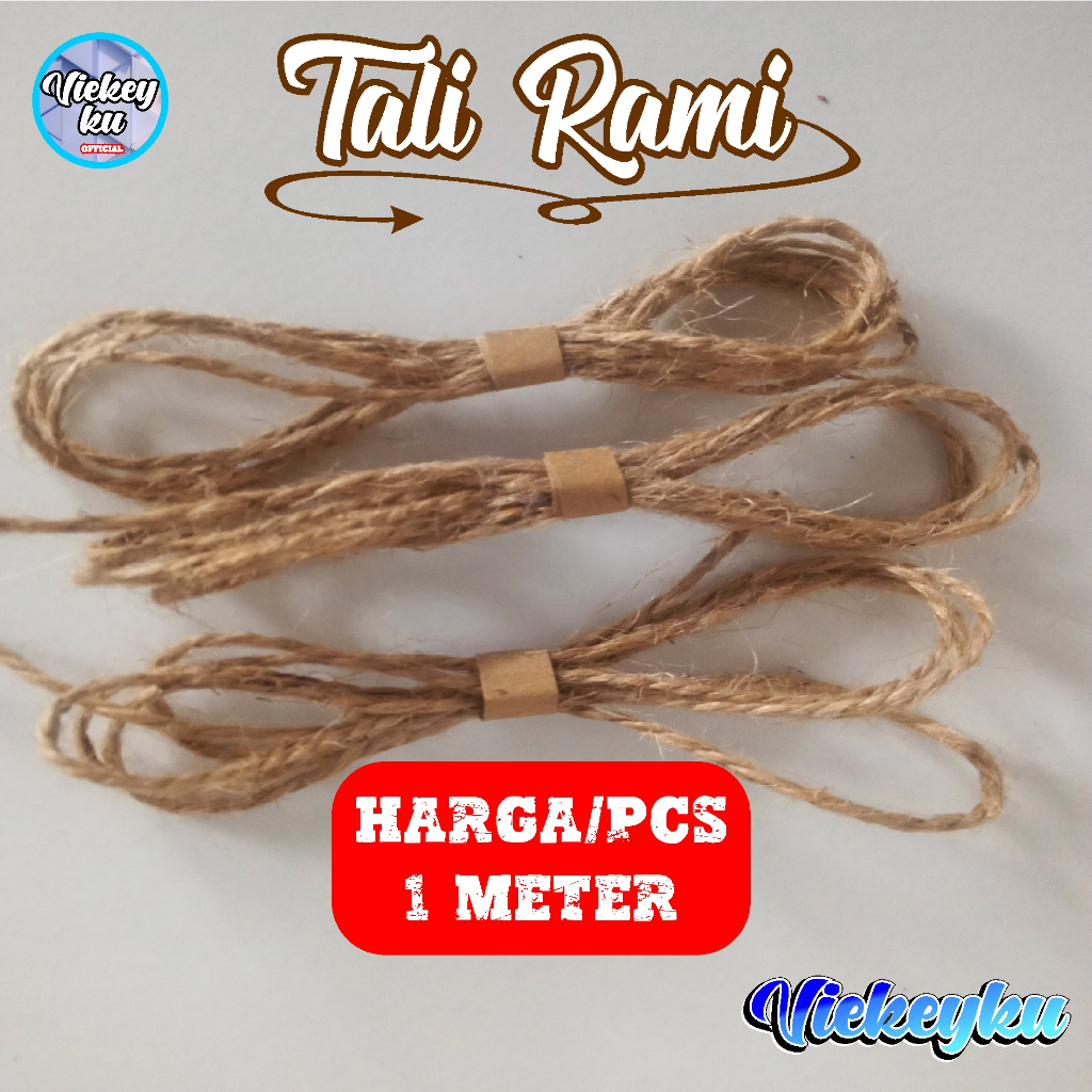 Jual TALI RAMI 2 PLY HARGA /PCS 1 METER | Tali Rami Hang tag | Tali ...